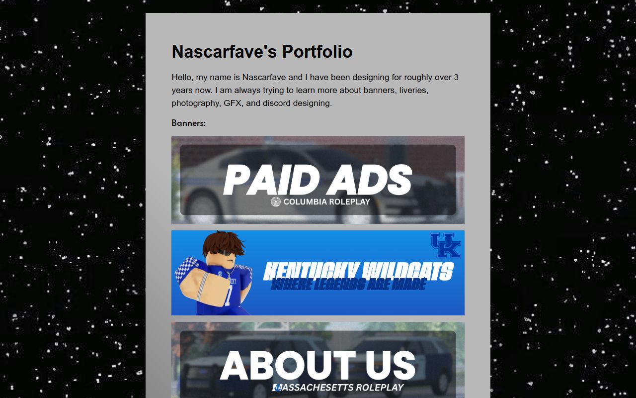 Nascarfave Portfolio